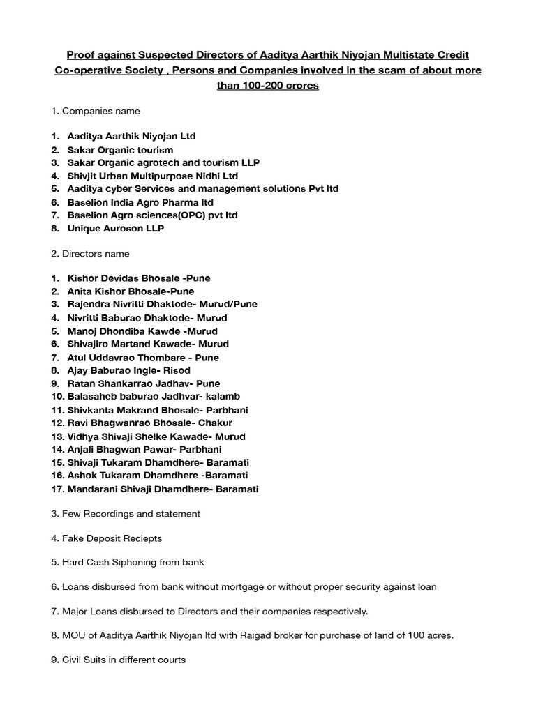 Aaditya Proof List PDF | PDF