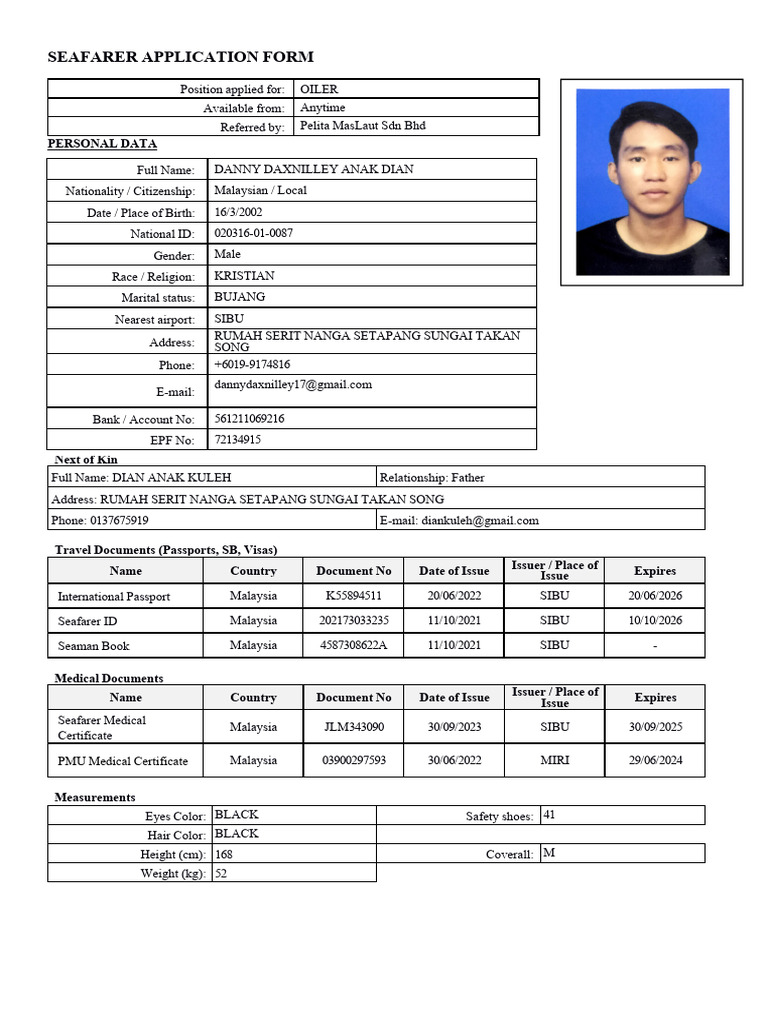 CV - Danny Daxnilley | PDF