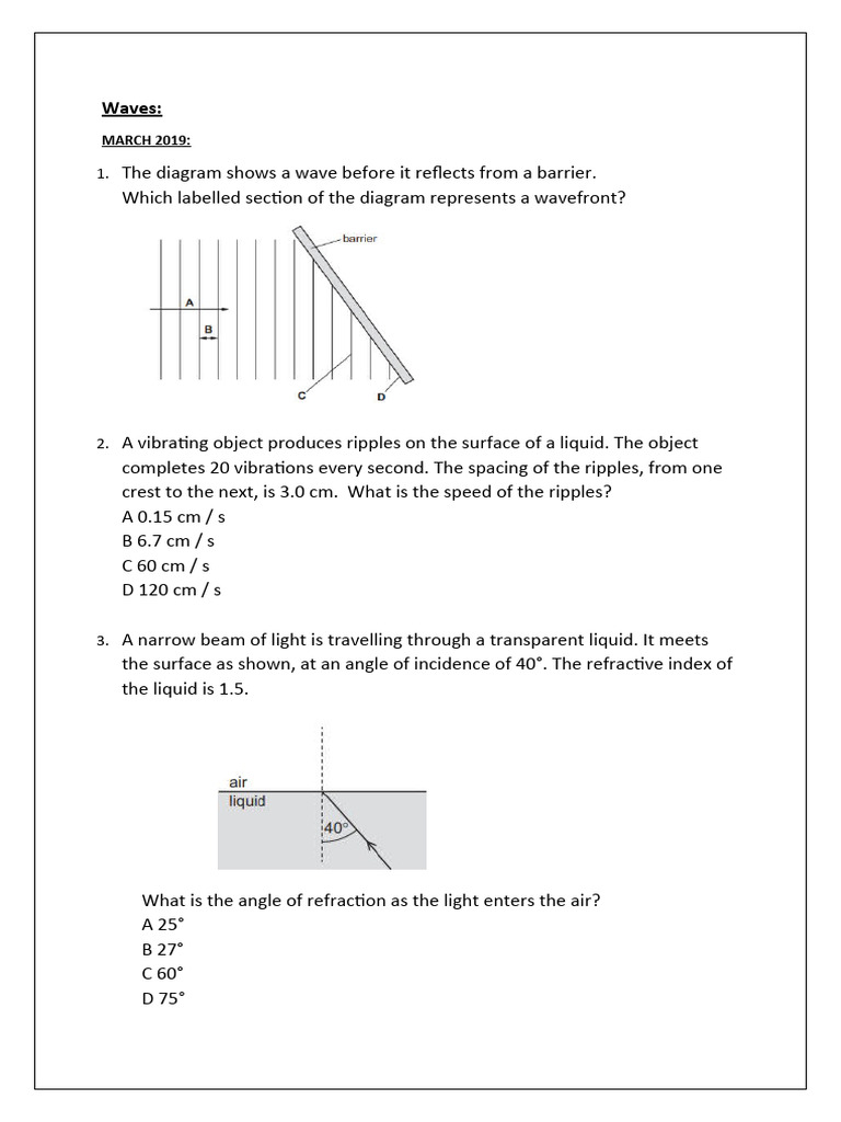 Waves | PDF | Science & Mathematics
