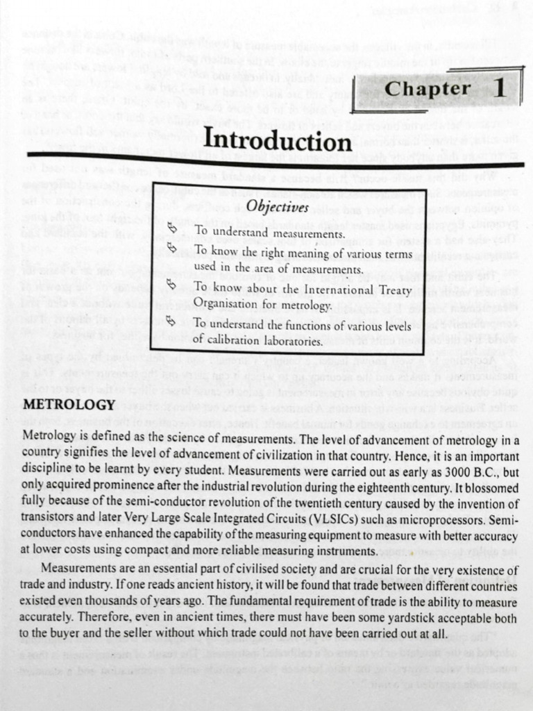 Chapter-1 Calibration | PDF