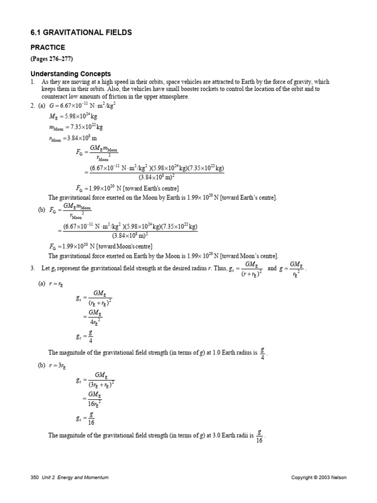 Houston Nelson 12 Physics Chapter6.1 Soln | PDF