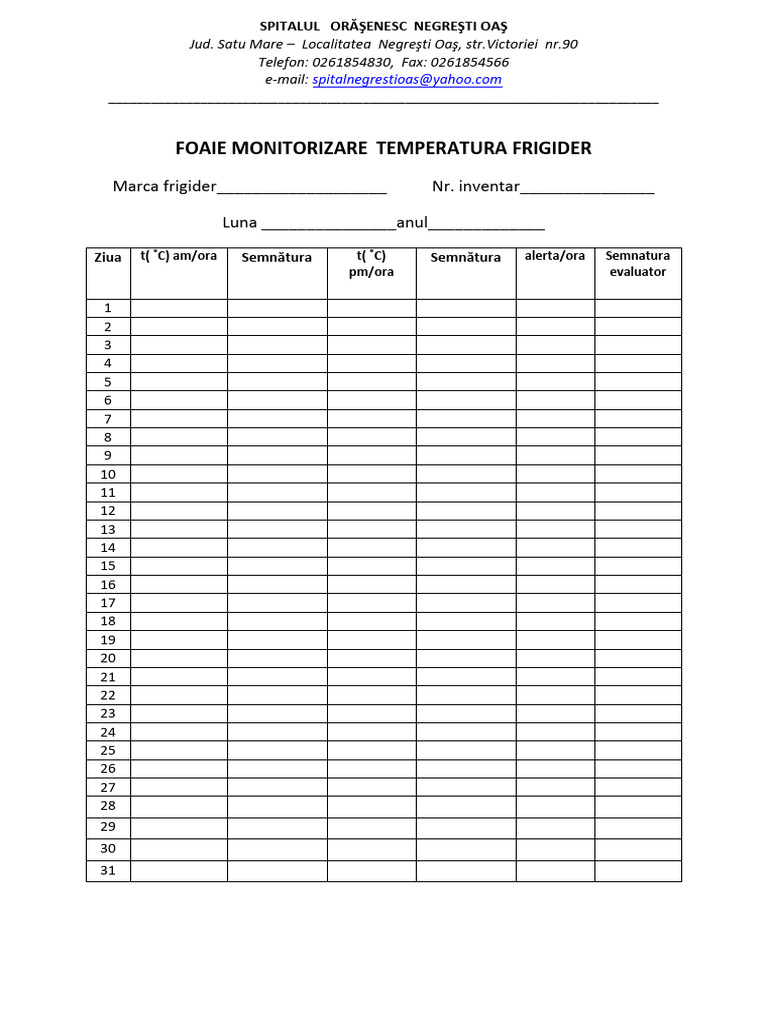 Grafic Temperatura Frigider (1) | PDF