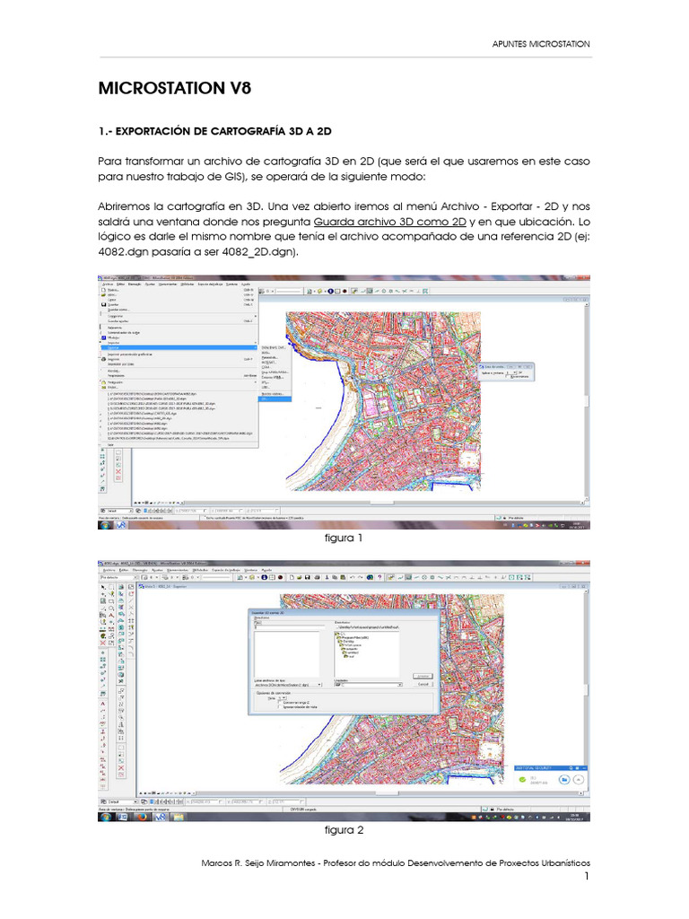 Exportar Cartografía 3D a 2D en MicroStation | PDF
