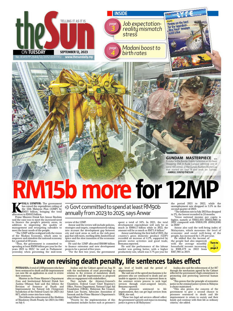 The Sun Daily-Final Edition-12 - 09 - 2023-Complete | PDF