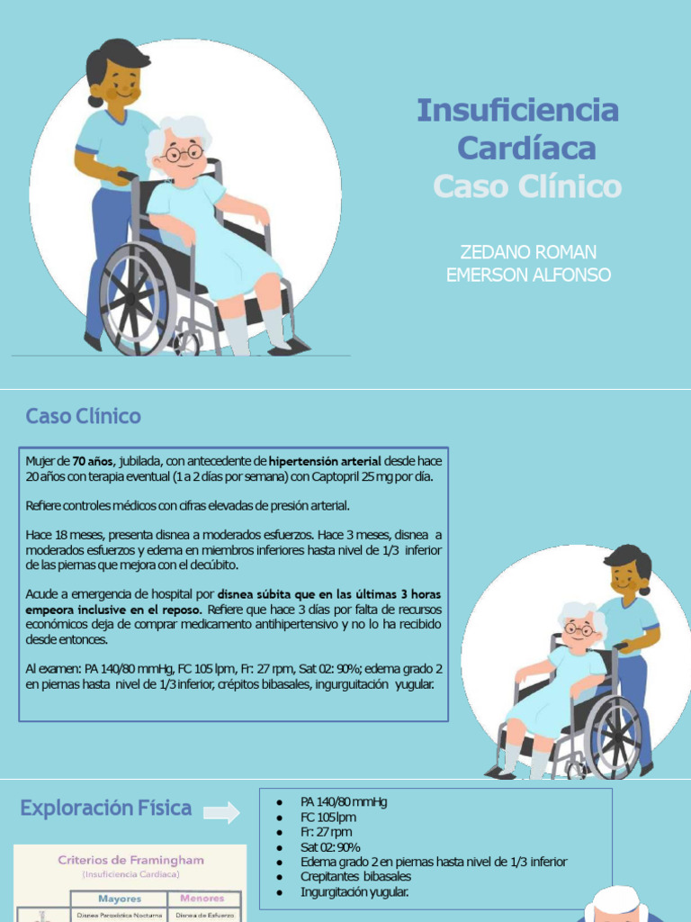 Caso Clinico de Insuficiencia Cardiaca | PDF Caso Clinico de Insuficiencia Cardiaca | PDF
