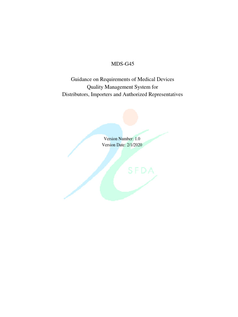 Sfda MDS-G45 | PDF