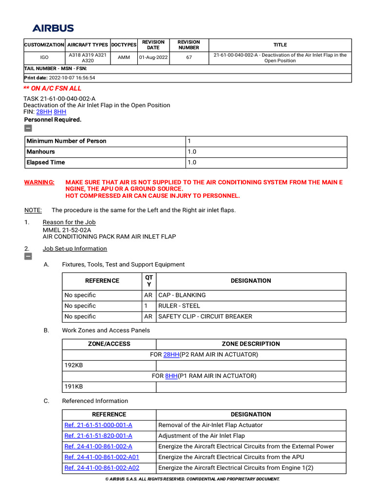 Air Inlet Flap Deactivation Guide | PDF | Science & Mathematics