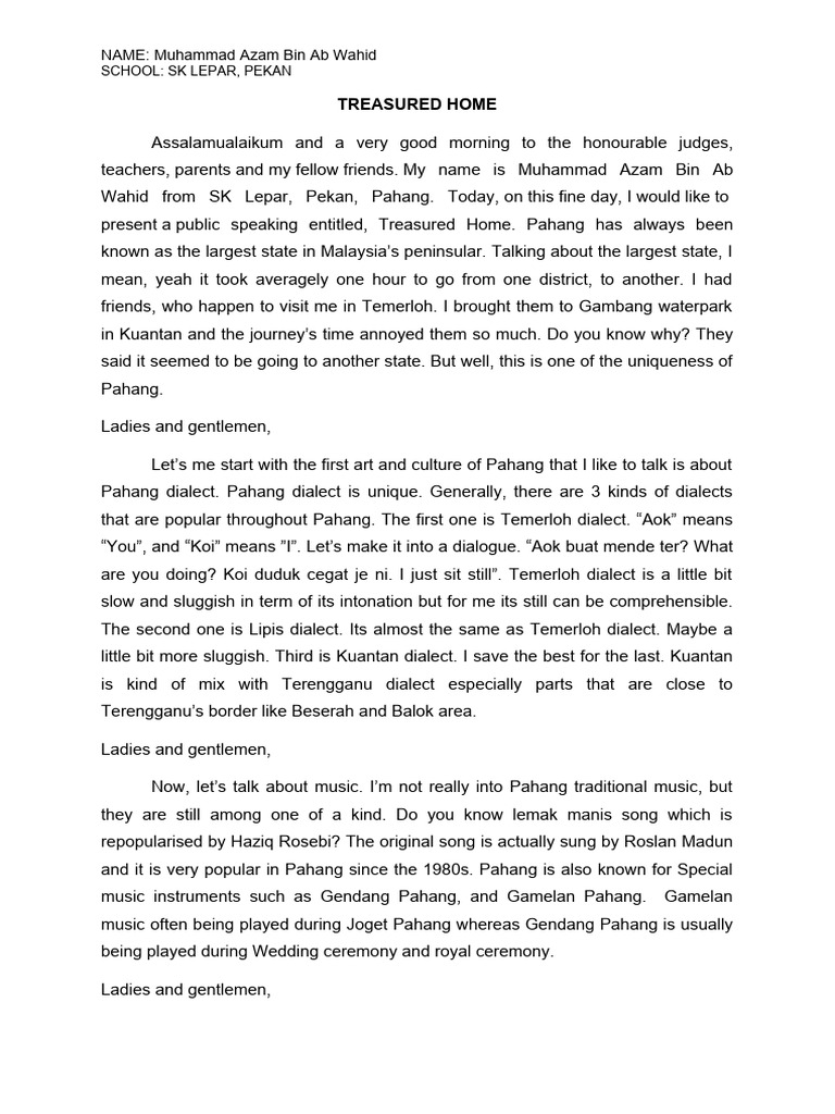 Public Speaking Text 2023 | PDF | Foods | Cuisine