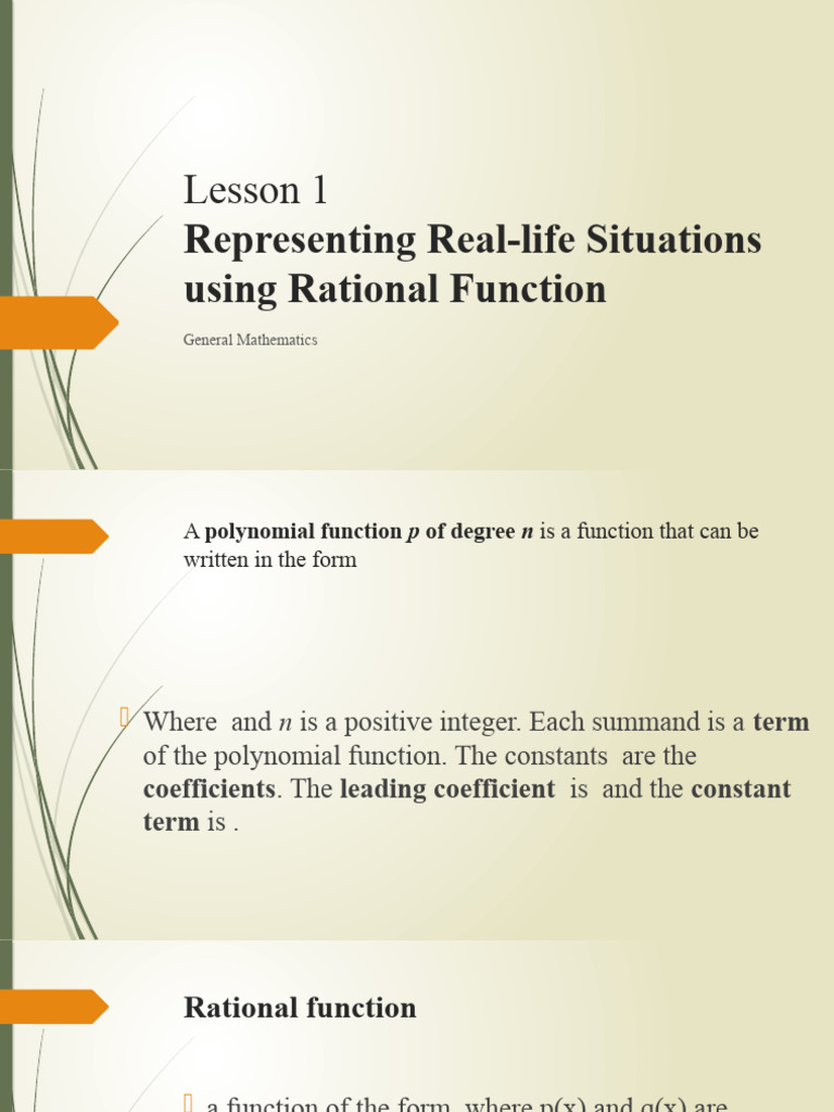 Week 2 Rational Function, Equation and Inequality - Autosaved | PDF | Teaching Methods & Materials