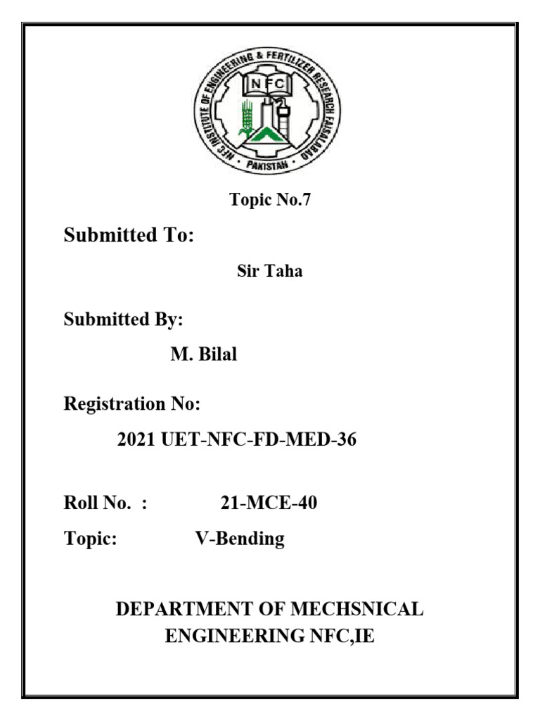 V Bending | PDF | Sheet Metal | Procedural Knowledge
