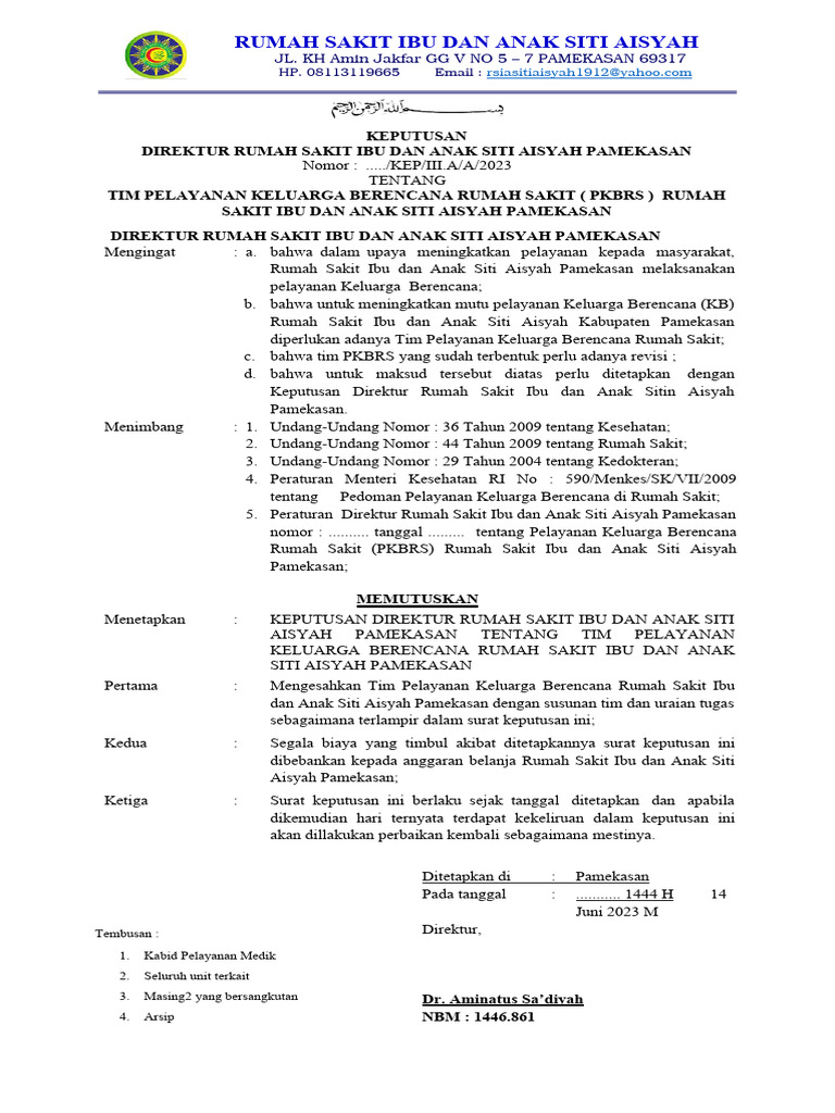 5B SK Tim PKBRS | PDF