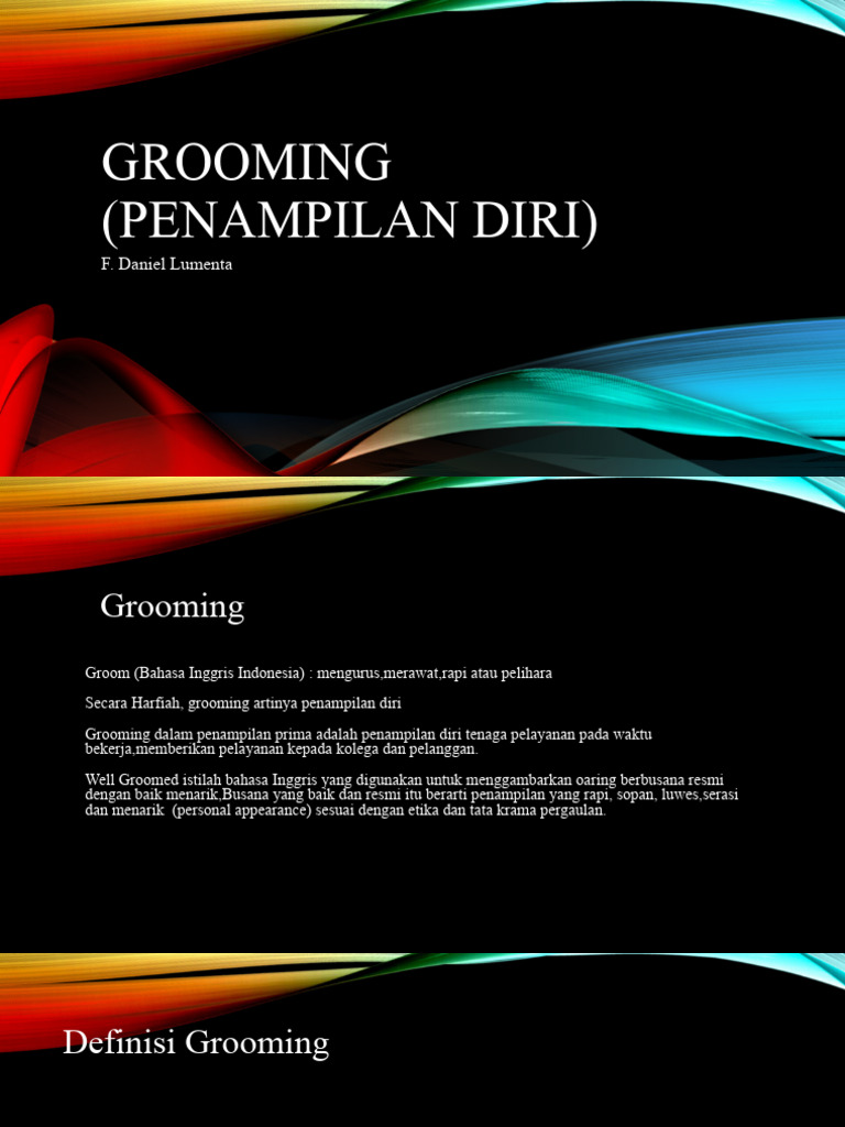 PPT. Bahan Ajar, Grooming (Penampilan Diri) | PDF