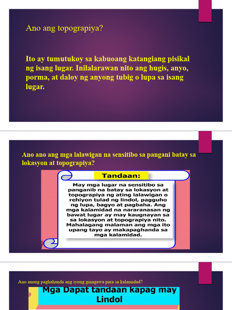 Ano Ang Topograpiya? | PDF