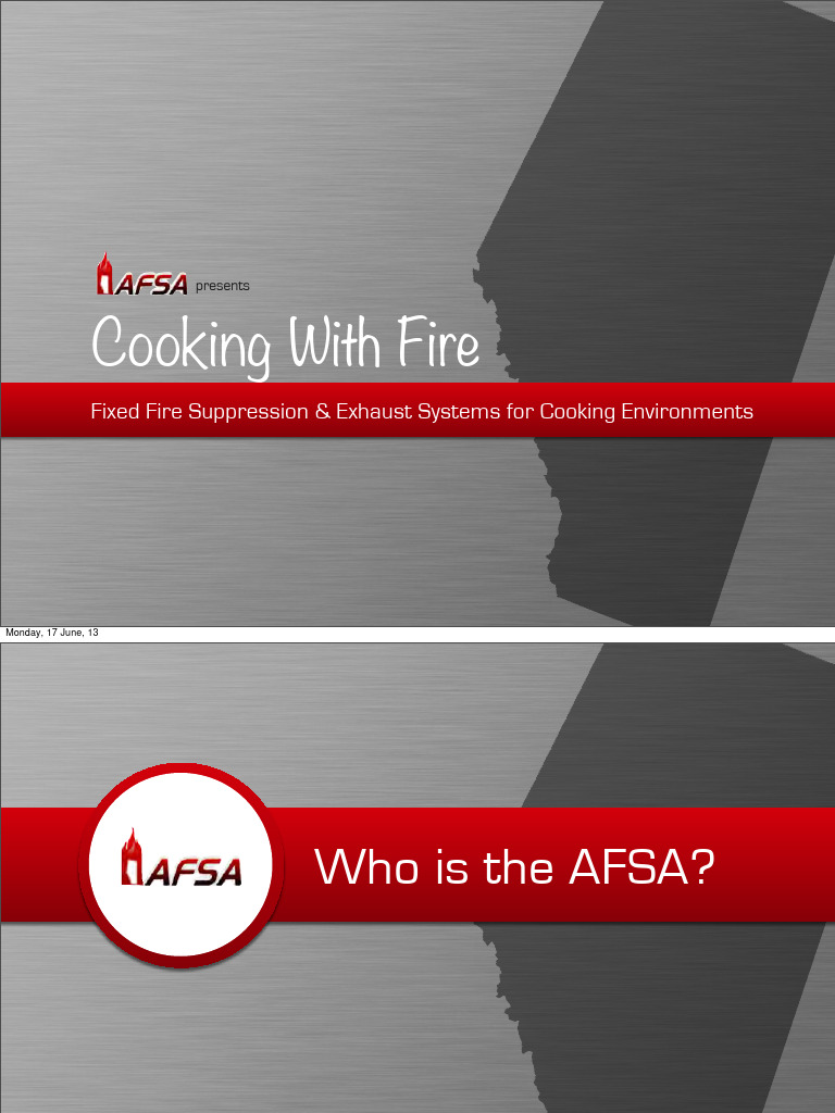 AFSA Cooking With Fire - 2 | PDF