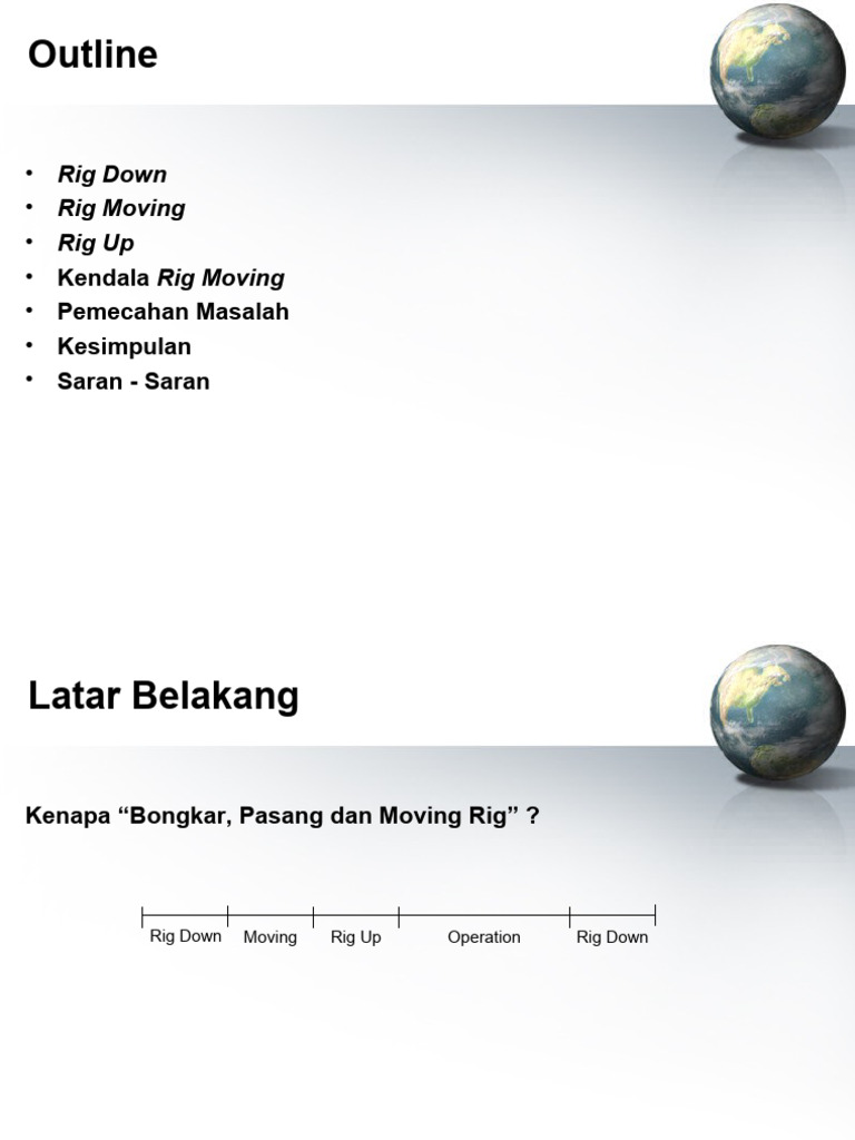 Rig Move, Up, and Down | PDF