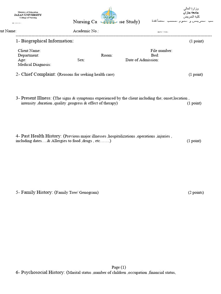 NCP History | PDF | Medical Diagnosis | Clinical Medicine