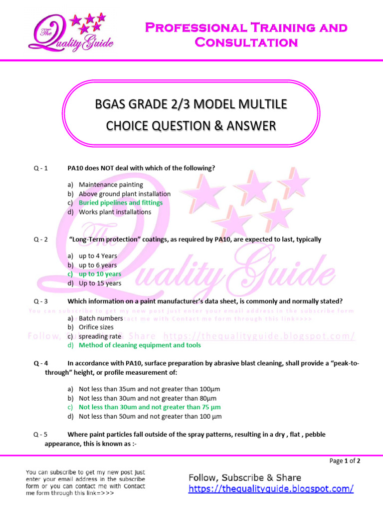 Part-1 Important Question for B gas Exams | PDF | Paint | Materials