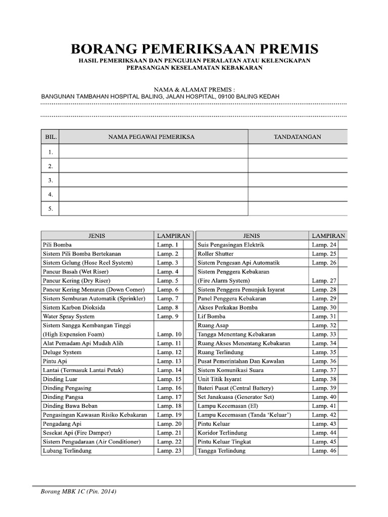 BORANG MBK 1C (54pg) | PDF