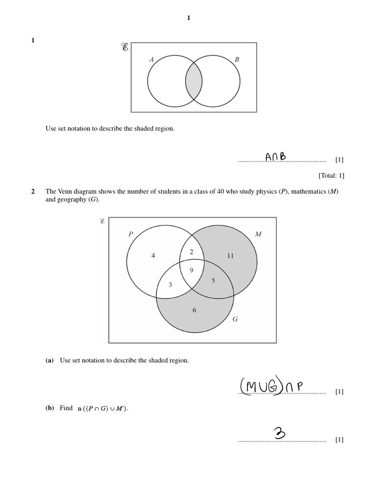 2023 08 22 - Sets | PDF | Teaching Methods & Materials