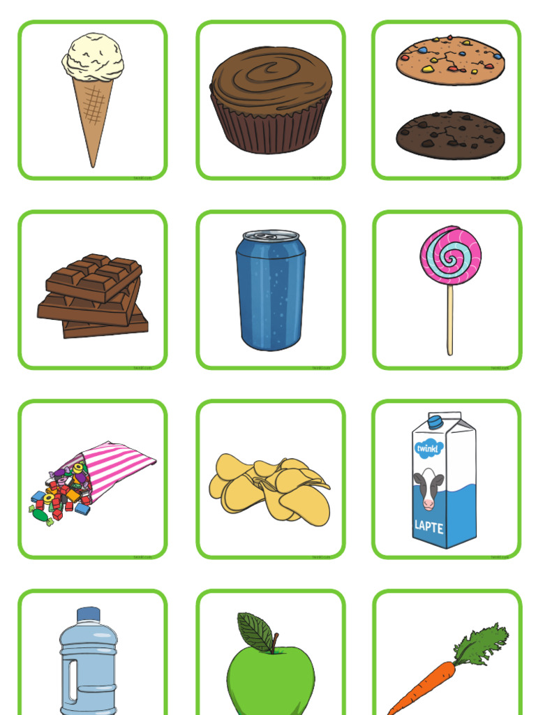 Cartonase Pentru Sortare - Alimente Pentru Dinti Sanatosi | PDF