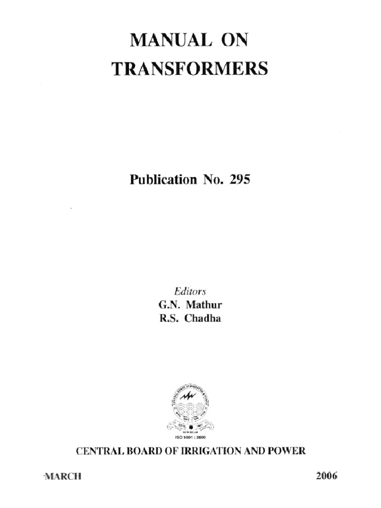 CBIP - Manual of Transformer | PDF