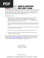 2025 CMT Program Guide | PDF | Technical Analysis | Risk