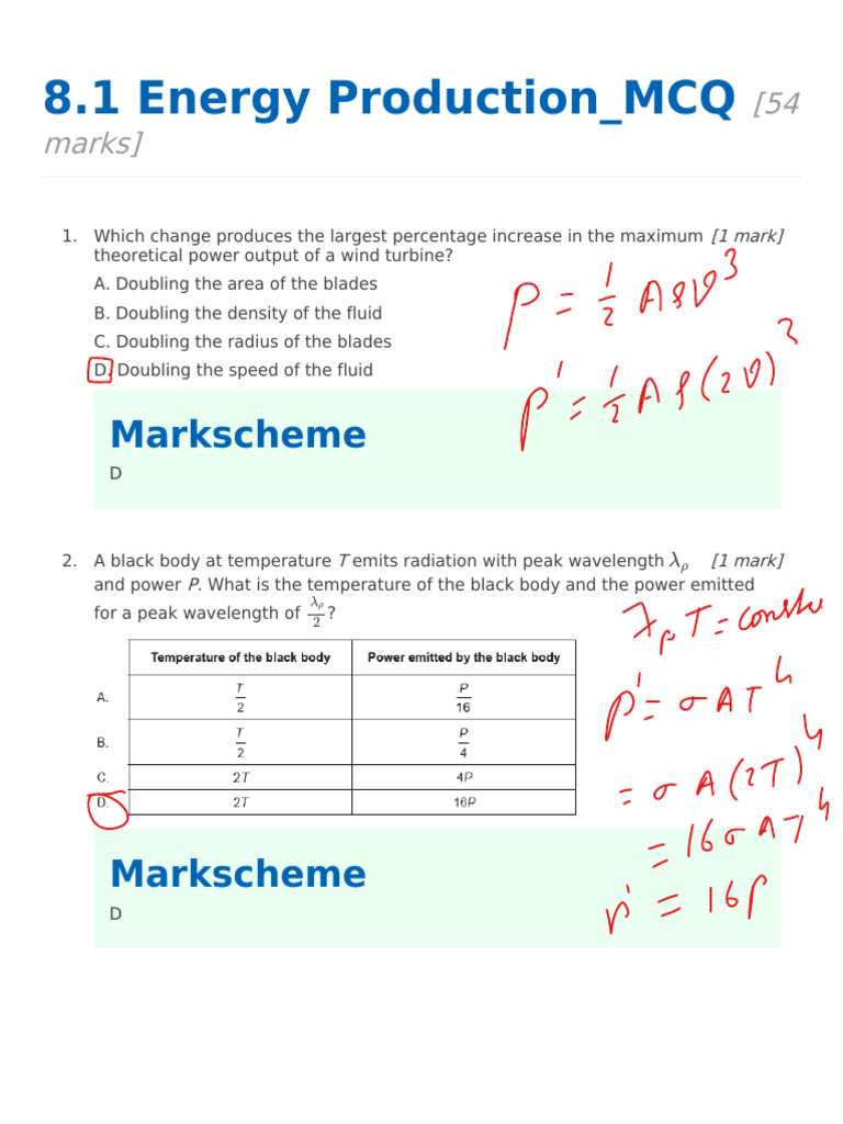 8.1_Energy_Production_MCQ | PDF | Neutron | Radiation