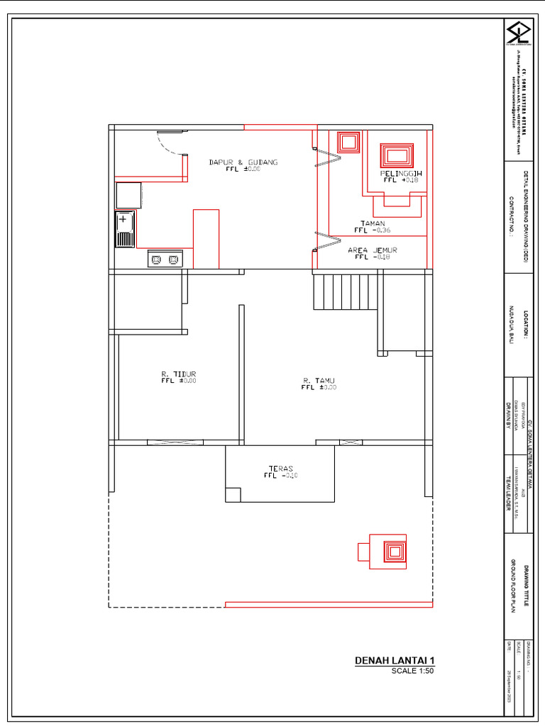 Ground Floor Plan DED Bali | PDF