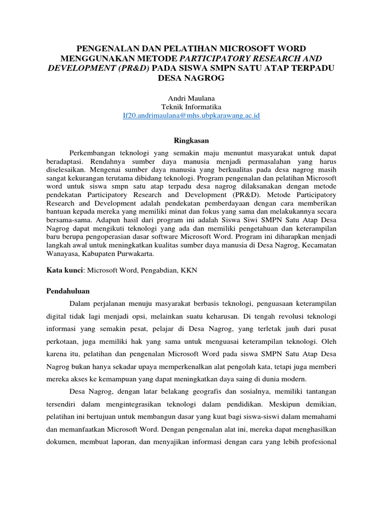 Laporan Individu - Andri Maulana | PDF