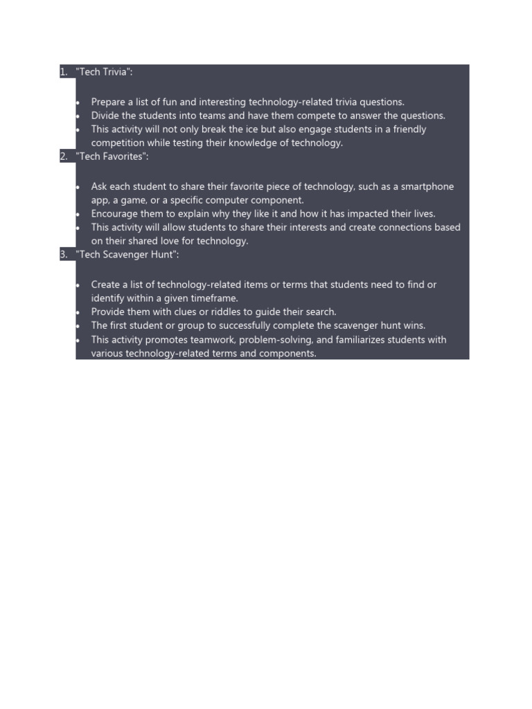 Tech Trivia | PDF | Computers