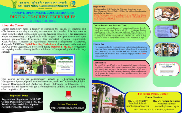 Brochure - Mooc DTT 2023 | PDF