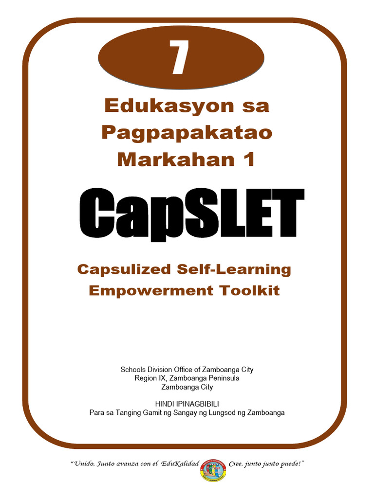 Esp 7 Melc 2 Capslet | PDF