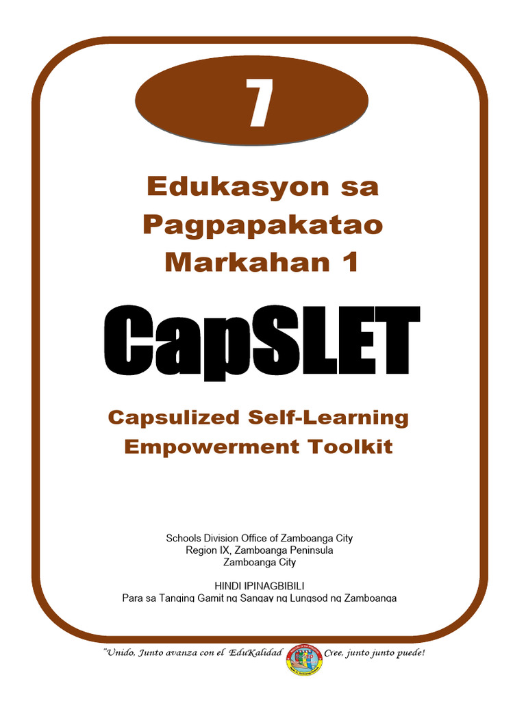 Esp 7 Melc 1 Capslet | PDF