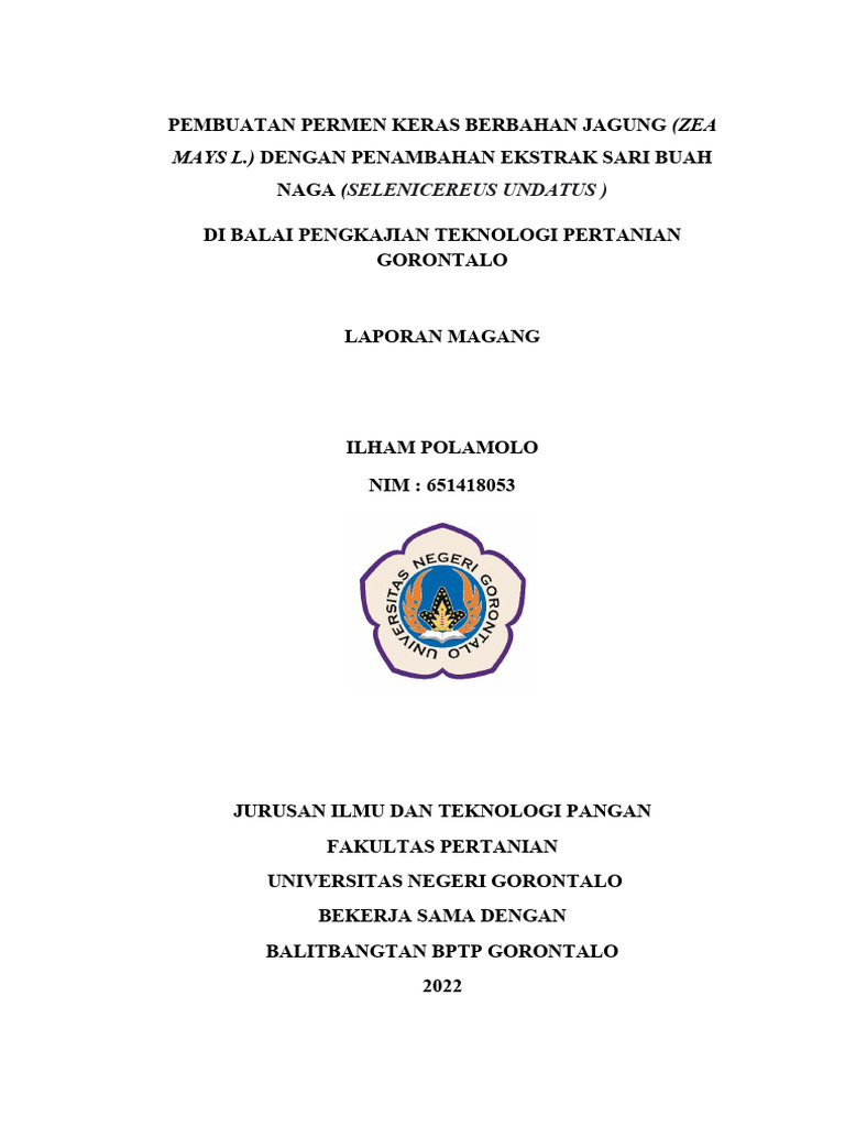 Proposal Magang Fix | PDF