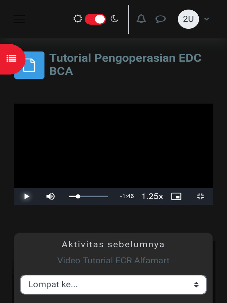 TAS Crew Alfamart Phase in Class Learning Tutorial Pengoperasian EDC BCA | PDF