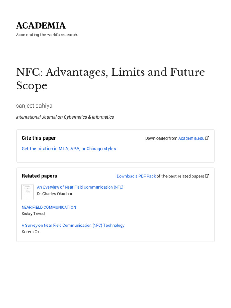 Tecnologia NFC | PDF