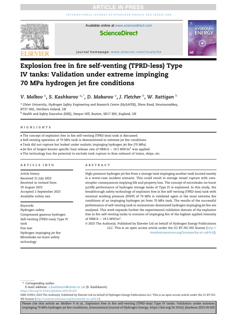 Hydrogen Research Paper | PDF