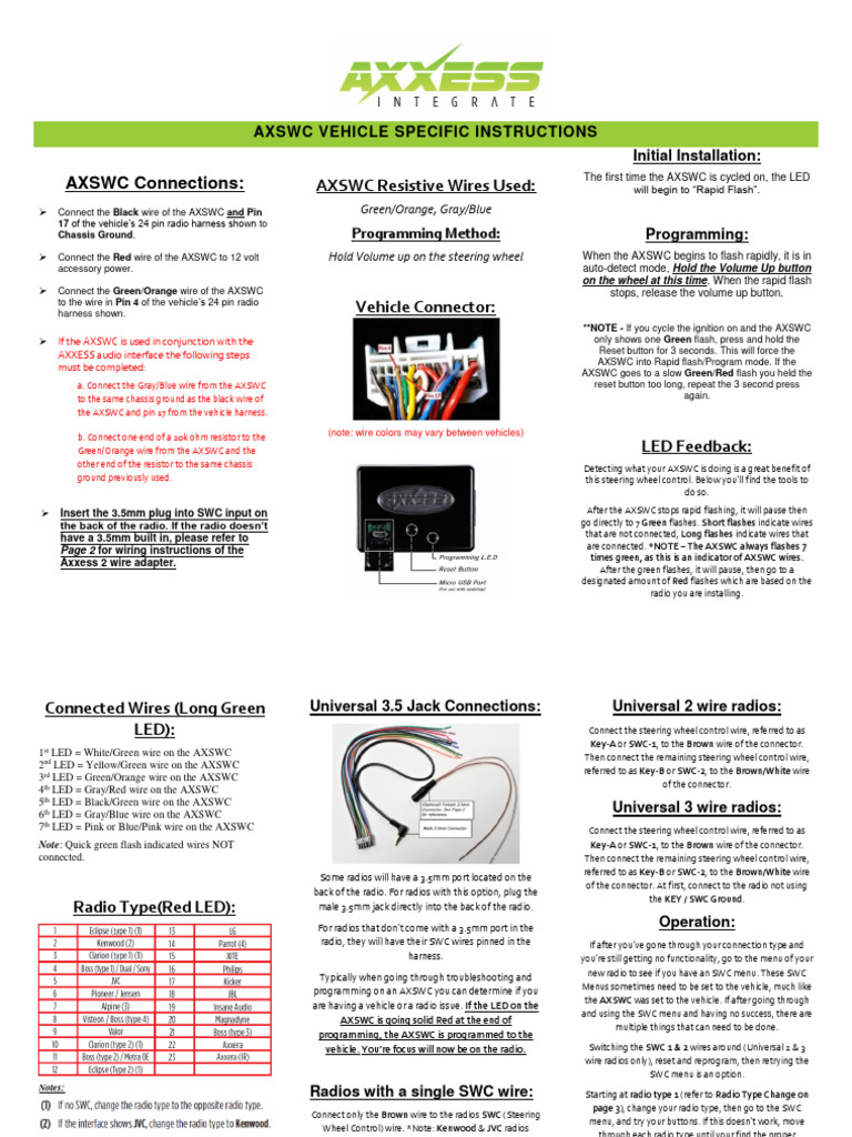 Axswc Inst 401 | PDF | Menu (Computing) | Electrical Connector