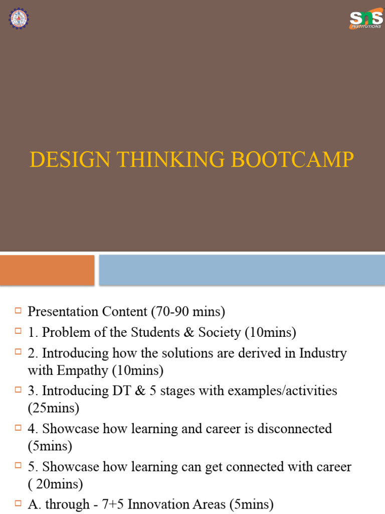 DT Bootcamp Sample | PDF