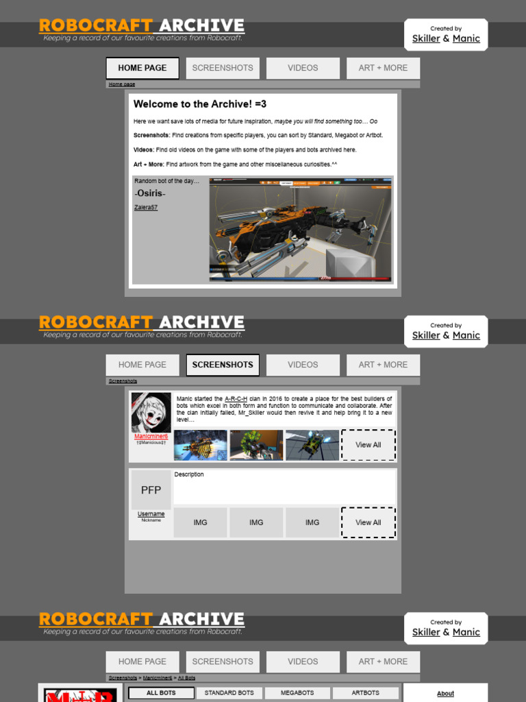 Robocraft Archive: Creations Showcase | PDF