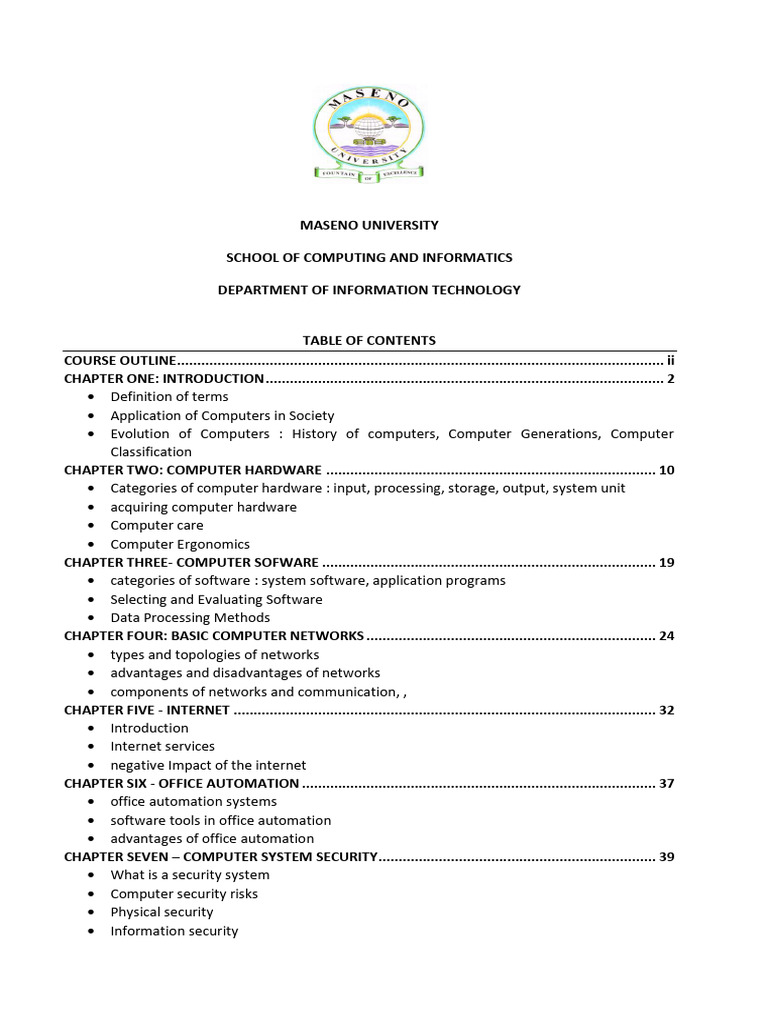 Computer Systems Course Outline | PDF | Random Access Memory | Computer Data Storage