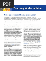 OSHA Occupational Noise Exposure Standards | PDF | Noise | Hearing
