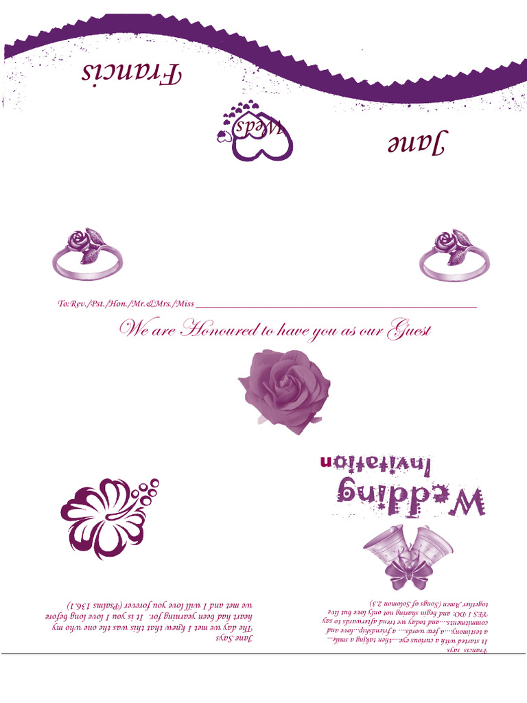 Wedding Card Sample | PDF