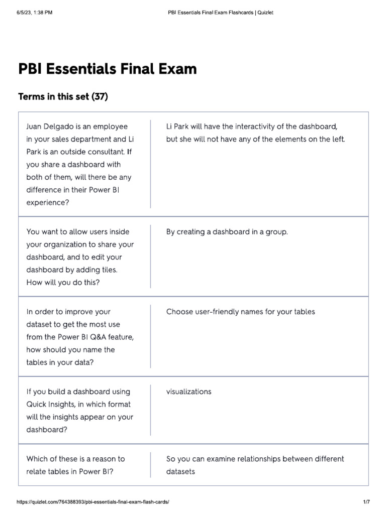 Power BI Questions 2 | PDF