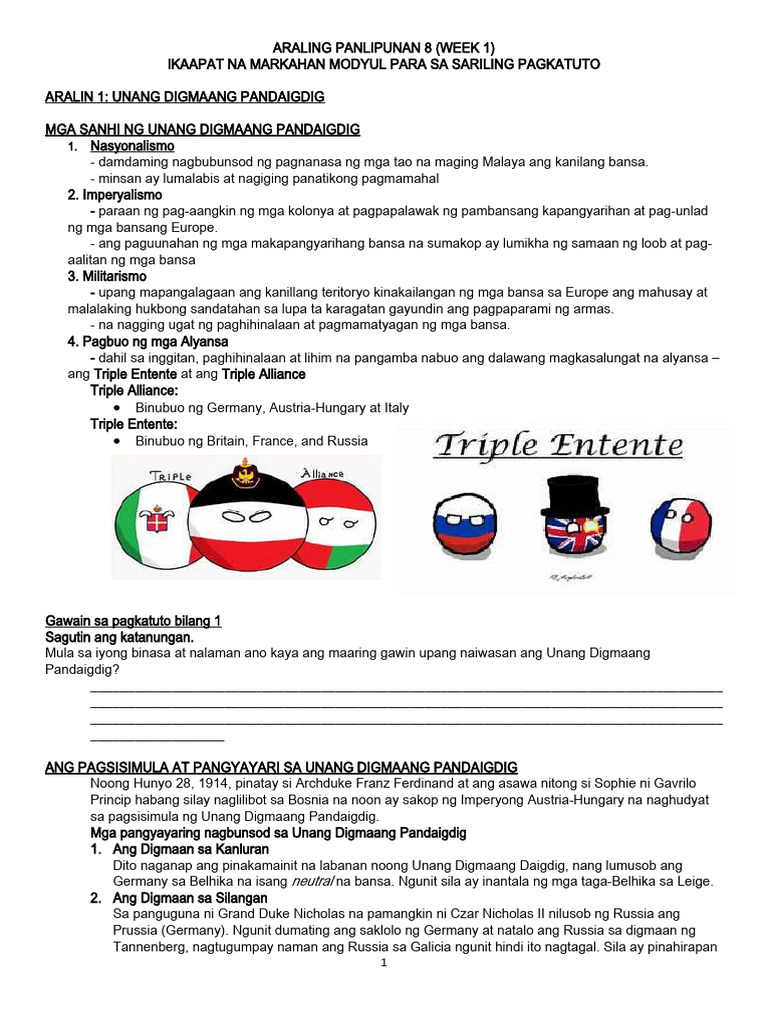 Araling Panlipunan Module 4th Grading | PDF