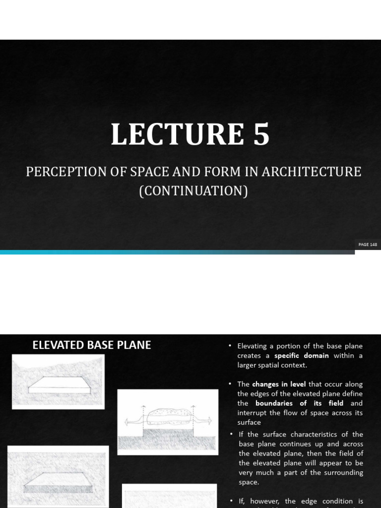 Theory of Arch Lecture 5 | PDF | Space