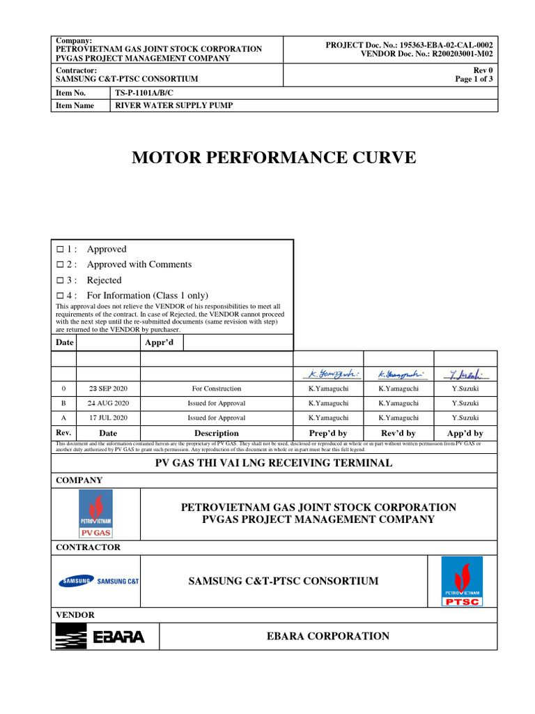 Motor Performance Curves | PDF | Mechanical Engineering | Metrology
