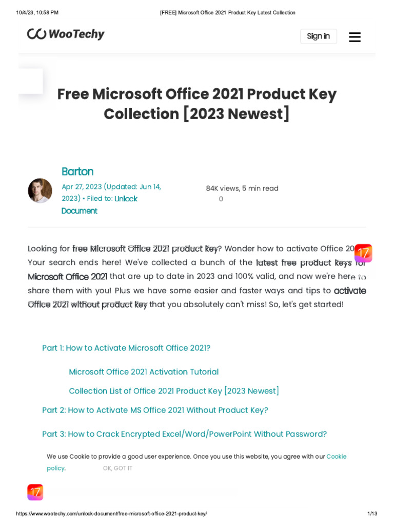 [FREE] Microsoft Office 2021 Product Key Latest Collection | PDF