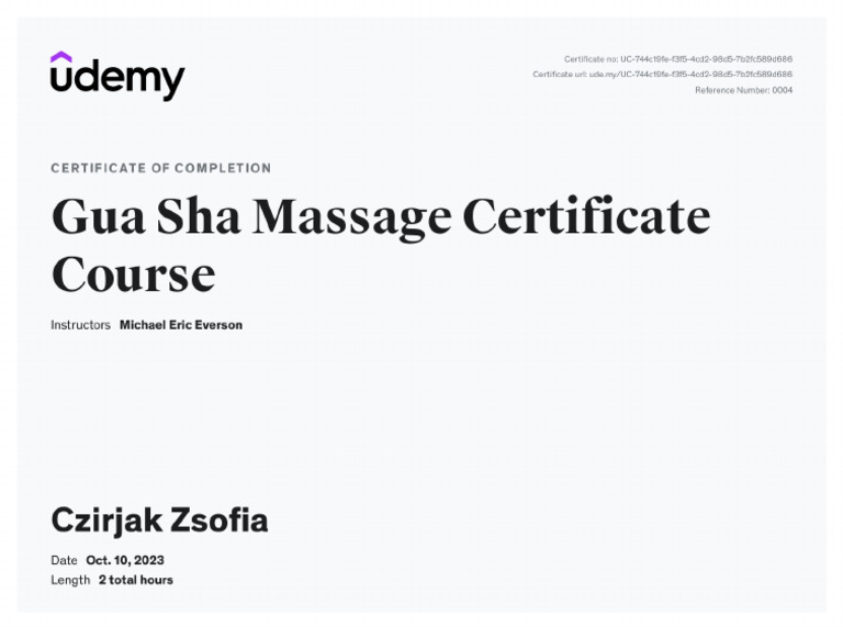 Guasha Certificate Course Inst Michael Eric Everson | PDF