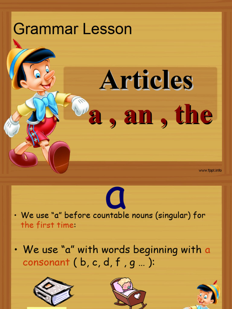 Esl Articles Lesson | PDF